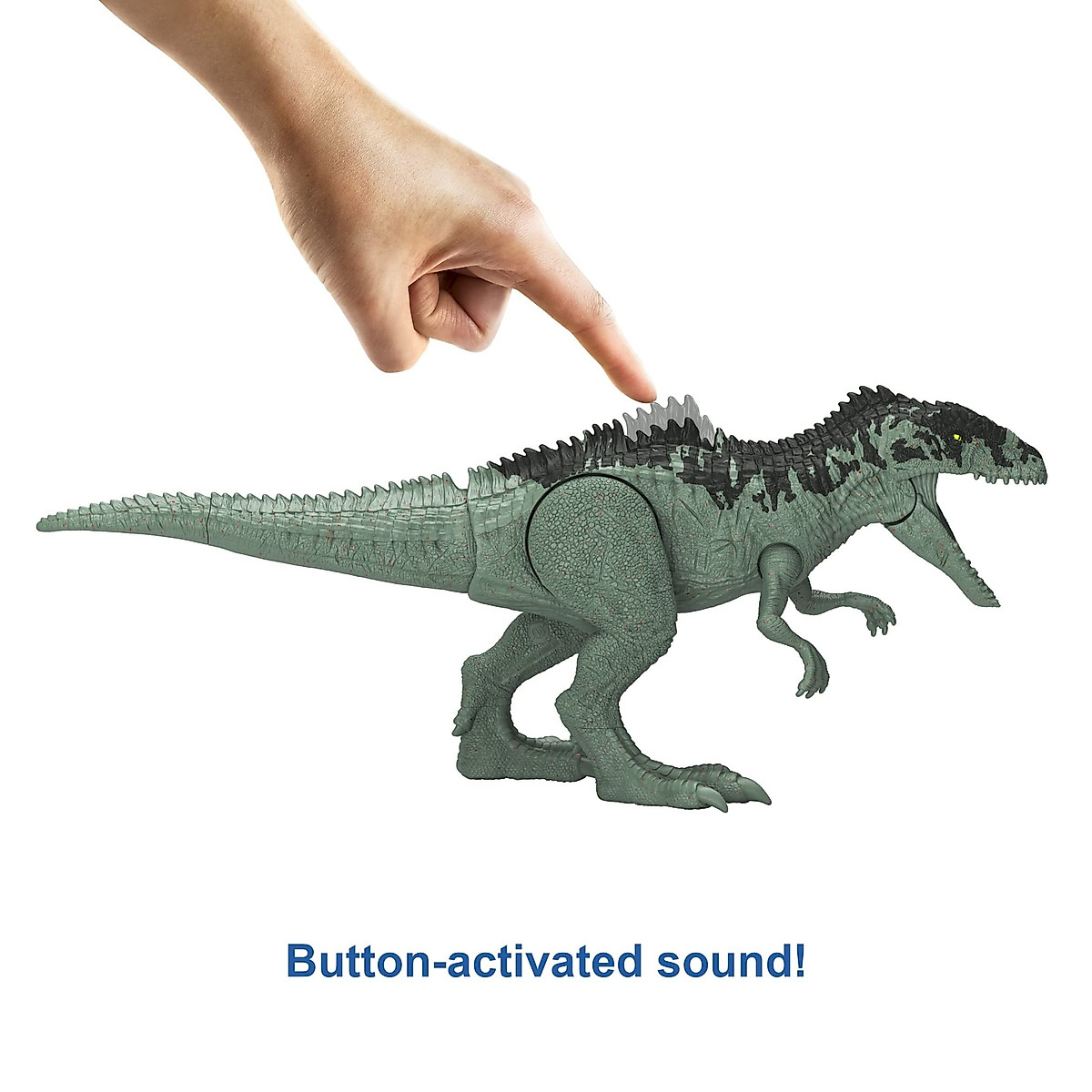 Jurassic World 12-in Dinosaur Figure, Strike & Chomp Action, Sounds, Movable Joints, Great Gift for Ages 4 Years Old & Up