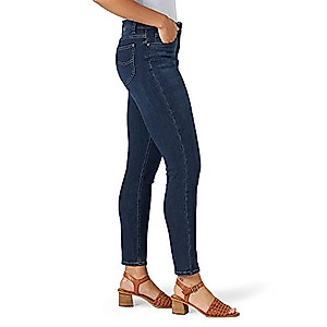 Lee womens Ultra Lux Mid-rise Slim Fit Skinny jeans, Linwood, 12 Long US