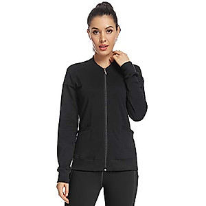 JEYONG Women's Zip Front Warm-Up Jacket
