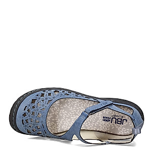 JBU by Jambu Women's Bellerose Mary Jane Flat, Denim, 7