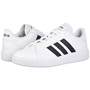 adidas Women's Grand Court Base 2.0 Tennis Shoes, Cloud White-core Black, 8