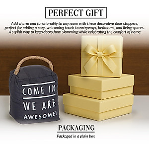 Pavilion Gift Company 72197 Come in Door Stopper, 5 x 6 , Black