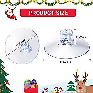 Christmas Light Suction Cup Shower Caddy Large Heavy Strength Heavy Duty Clear Plastic Transparent Light String Mini Suction Cup Hooks Holder for Kitchen Bathroom Shower Caddy Connectors (25 Pieces)