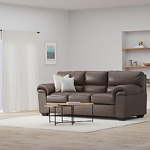 Signature Design by Ashley Bladen Faux Leather Sofa, Brown