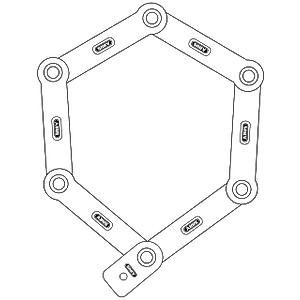 ABUS Folding Bordo Lock, 90cm, Black