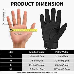 FREE SOLDIER Outdoor Gloves for Men, Motorcycle Gloves for Cycling Hiking Camping Climbing, Airsoft Gloves for Paintball and Shooting