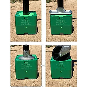 Dock N Stow Trailer Jack Stand, Stabilizer Leveling Block Store on Tongue Frame, Fits Most Jacks, Set Includes Wheel Chocks & Lock, RV Camper, Boat, Pop Up Travel Accessories, Secure w/Bungee, GEN 1B