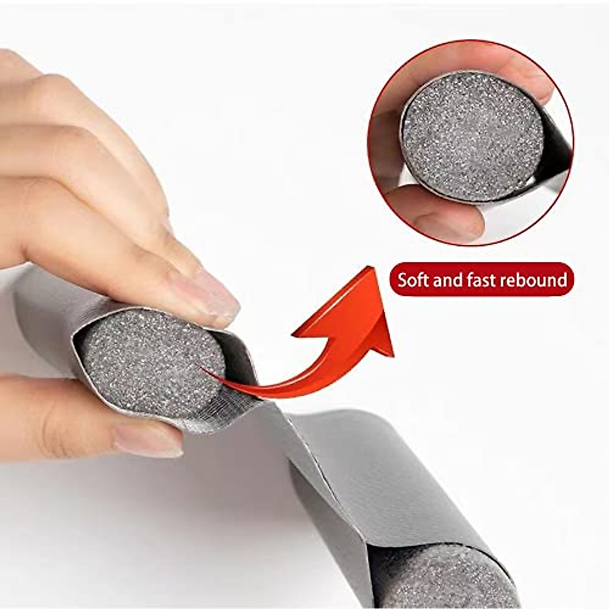 Door Draft Stopper Weather Stripping Noise Blocker - Under Door Draft Noise Blocker Gap Stoppers Entry Door Draft Guard for Bottom of Doors Adjustable (White)