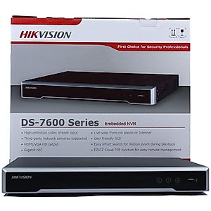 Hikvision DS-7616NI-I2/16P 16CH 16POE 12Mp Resolution 16CH POE NVR for IP Camera Support Two way Audio and Alarm In/OUT (Renewed)