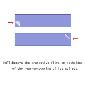 SGTKJSJS m.2 Thermal pad， 70x20x1.5mm for Pcie M.2 2280 SSD NVMe Heatsinks (2PCS Pack)…
