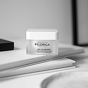 Filorga Time-Filler Eyes Daily Anti Aging and Wrinkle Reducing Eye Cream With Hyaluronic Acid to Minimize Wrinkles and Dark Circles, Lift Eyelids, and Enhance Lashes, 0.5 oz.