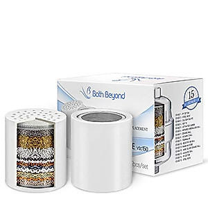 15-Stage Shower Filter Replacement Cartridge with Vitamin C for Hard Water - Shower Water Filter Removes Chlorine Fluoride and Improves The Condition of Your Skin, Hair (2)