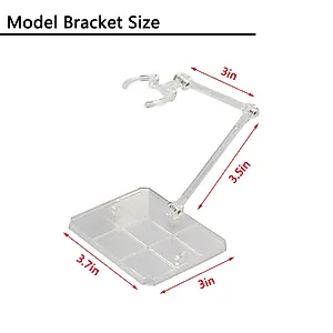Linhoo Action Figure Stand, 5pcs Action Figure Display Compatible with HG RG SD SHF Gundam Stand 1/144 with Screwdriver