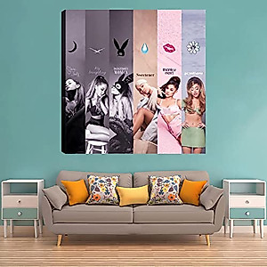 Ariana Singer Grande Sweetener Music Poster Bedroom Decor Sports Landscape Office Room Decor Gift Wall Art (16×16,Canvas roll)