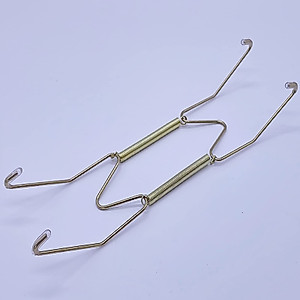 Xinlinke 10 Pcs 10 Inch Large Size Invisible Plate Wire Hanger Wall Holders with Protective Rubber Cover for 9" to 11" Decorative Tray