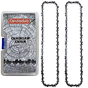 Opuladuo 2PC 14" Chainsaw Chain 3/8" LP 050" 52DL Fit for Portland Harbor Freight 64497 64498 67255 58949