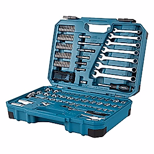 Makita E-06616 120 Piece Maintenance Set Blue/Black