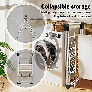 Maomo Premium Double Coat Drying Rack - Efficient and Space-Saving.No Installation Required