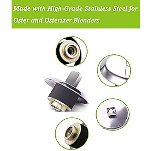 Blender Blade for Oster Osterizer with Sealing Ring Gasket Blender 4902 Blender Jar Bottom Coupling Stud Pin Kit Compatible with Oster Blender Glass Jar Replacement Kit