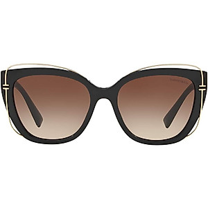 Tiffany & Co. TF4148 - 80013B Sunglasses BLACK W/ BROWN GRADIENT LENS 54mm