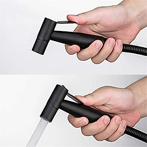 MINJING Black Bidets Bathroom Hand Shower Bidet Toilet Sprayer Hygienic Shower Bidet Tap Wall Mount Bidet Faucet