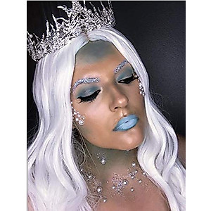 Icicles Crown Princess Tiaras,Crystal Bride Wedding Hair Head Band Ballerinas Nutcracker show for Cosplay