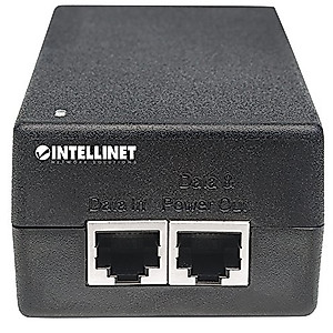Intellinet Gigabit Ultra POE Injector PoE+ - Up to 60W Ultra Power Supply, 10/100/1000 Mbps, IEEE 802.3af/802.3at Compliant, Metal housing – 3 Yr Mfg Warranty - 561235