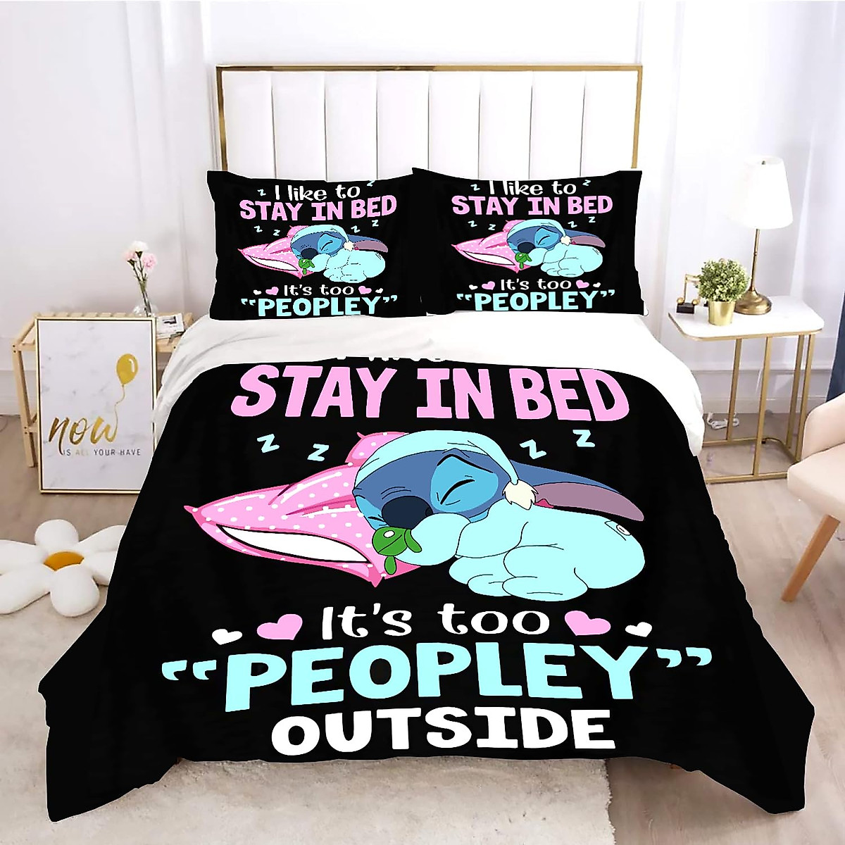 RABILINI 3 Pcs Anime Bedding Set 1 Quilt Cover and 2 Pillowcases Gifts for Girls Boys Adults Bedding Comfortable Decor Set 68"X86"