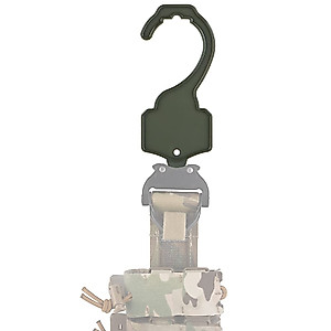 Tactical Belt Hanger Closet Belt Organizer Belt Holder, Belt Storage for Men or Women Best Way to Hang Quick Release Buckle Belts (Black 2pc)