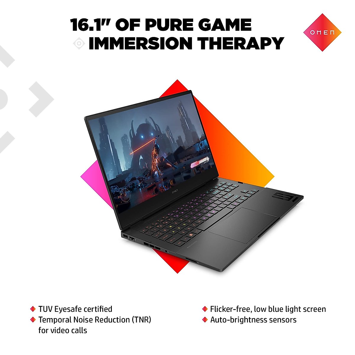 HP Omen 16 2023 Gaming Laptop 16.1" WQHD IPS 165Hz 14-Core Intel i9-12900H 32GB DDR5 1TB SSD NVIDIA GeForce RTX 3060 6GB GDDR6 Thunderbolt 4 Wi-Fi 6E RGB Backlit KB Windows 11 Pro w/ONT 32GB USB
