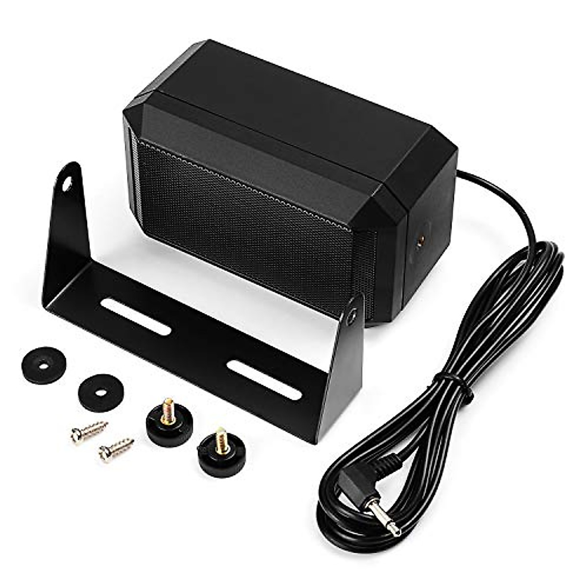 Radioddity CB Mobile Radio External Speaker, Mini Universal Portable 5W, 71" Power Cable, for Car Truck Vehicle 4 x 4, Compatible with Radioddity CB-27 Icom ID-5100 Yaesu FT-891 Midland MXT115