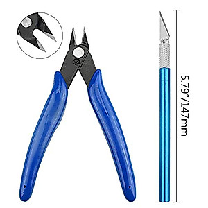 XINGYHENG 50Pcs Modeler Basic Tools Craft Set Compatible with Gundam Model Tools Kit Hobby Building Tools for Model Assemble Car Model Building Repairing and Fixing DIY Craft Kit