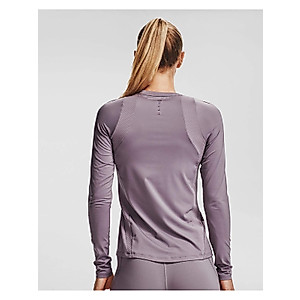 Under Armour Women's Rush Long Sleeve Workout T-Shirt , Slate Purple (585)/Iridescent , Large