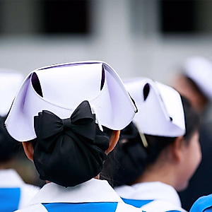 WILLBOND 15 Pcs Nurse Hat Nursing Caps with 10 Pins White Vintage Nurse Hat Costume Accessories for Graduation Nursing Party Halloween Cosplay Supplies