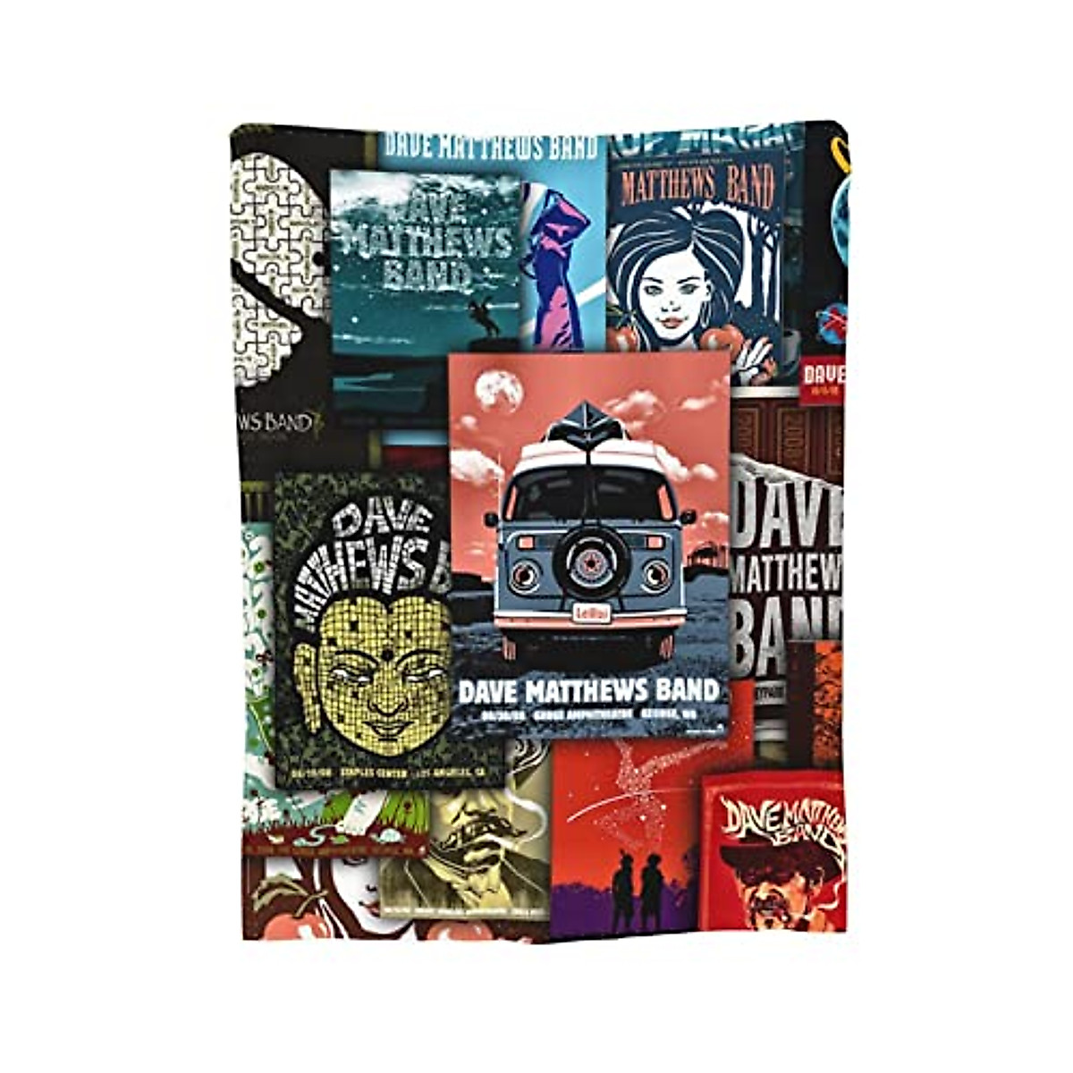 American Dave Rock Matthews Band Blanket Throw, Ultra-Soft Fleece Flannel Blanket Lightweight Throw Blankets for Couch Sofa Living Room for Kids Adults 50"X40"