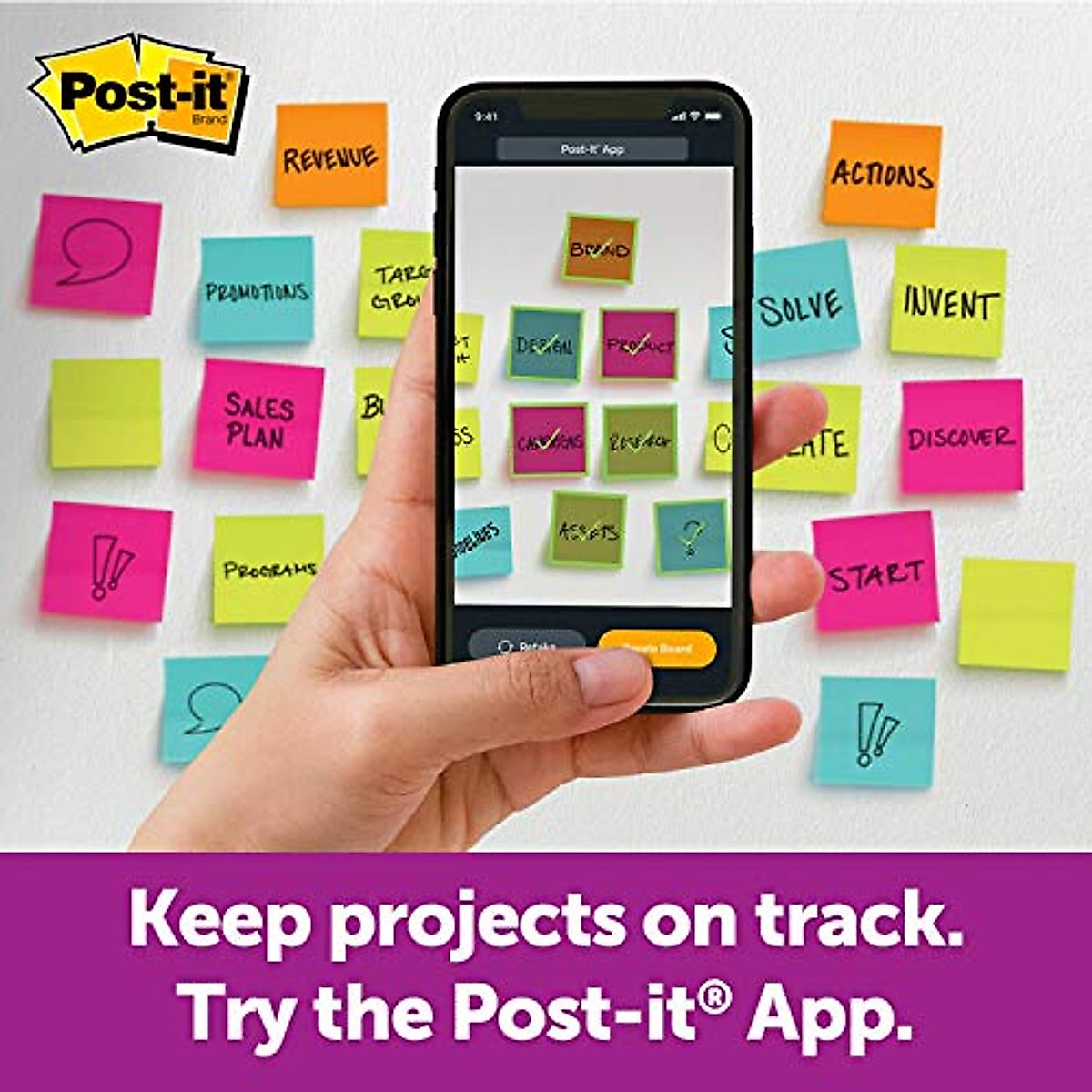 Post-it Pop-up Notes Dispenser, 4x4 in, Pack includes dispenser and a 45-Sheet Pad of Pop-up Notes (DS440-SSVP)