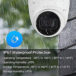 EmpireTech 4MP 1/2.9" CMOS Starlight POE IR Turret IP Camera WDR IP67 Weatherproof Outdoor,Support IVS, SMD Plus.,Built-in Mic, Built-in IR LED, High Image Definition,S2 Version IPC-T24IR-AS 2.8mm