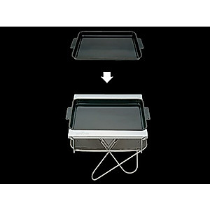 Snow Peak Iron Griddle - Perfect for Cooking Over a Fire or BBQ - 21.75 x 13 x 1.4 in