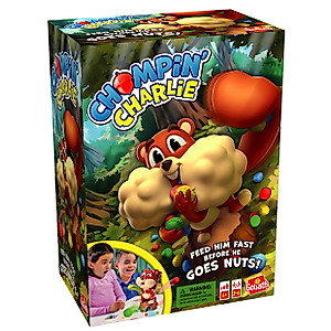 Chompin' Charlie Game - Feed The Squirrel Acorns and Race to Collect Them When They Scatter by Goliath