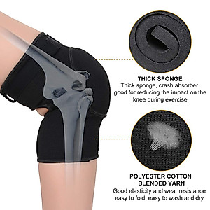 EASTBUDDY Volleyball Knee Pads for Women Men Girls,Anti-Slip Collision Avoidance Kneepads with Thick Sponge for Dance Basketball Football