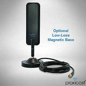 Proxicast 4G/5G/CBRS Universal Wide-Band 6 dBi Omni-Directional Swivel Terminal Antenna (SMA Male) - Compatible with Cisco, Cradlepoint, Digi, MoFi, Pepwave, Sierra and Others (ANT-120-008-2PK)