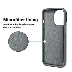 OTOFLY Designed for iPhone 14 Pro Case, Silicone Shockproof Slim Thin Phone Case for iPhone 14 Pro 6.1 inch (Space Gray)