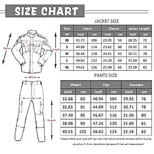 Mens Military Uniform Camouflage Jacket & Pants Set Training Shirt Hunting Paintball Pants