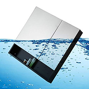 Peaceip Bathroom Mirror Cabinet Modern Simple Bathroom Cupboard Wall Mounted Bathroom Mirror Cabinet with Shelf, Space Aluminum Bathroom Storage Cabinet, Black & White