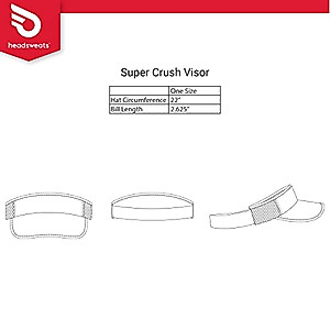 Headsweats Standard Supercrush Visor, Zig Zag Amazonian Purple, One Size