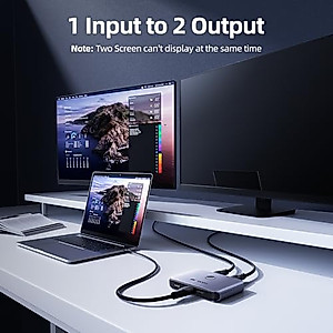 llano HDMI 2.1 Switch 8K HDMI Switcher, 4K@120Hz HDMI Bidirectional Switcher Splitter Supports 8K@60Hz, Aluminum HDMI Switcher Selector for PS4/PS5 Xbox Roku Apple TV Fire Stick Sony TV