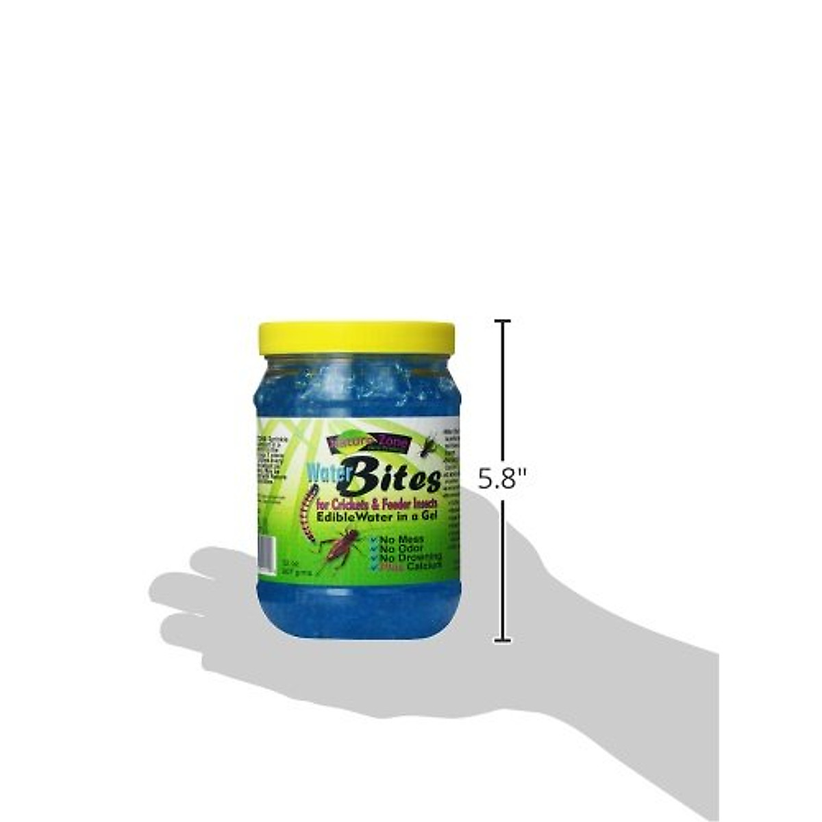Nature Zone SNZ54212 Water Bites Food with Calcium for Crickets, 32-Ounce