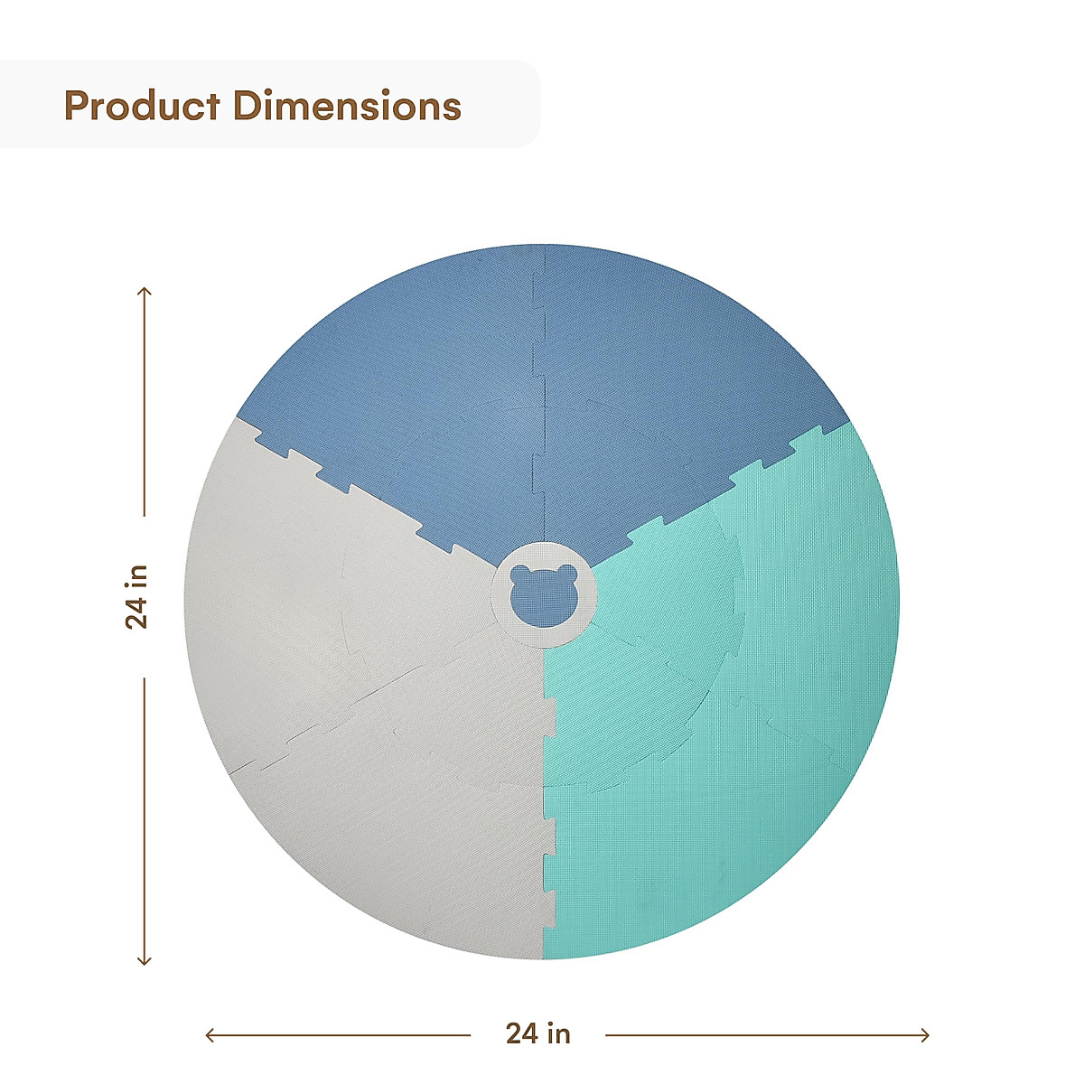 CHILDLIKE BEHAVIOR Premium Foam Play Mat - Baby Floor Mat, Playing Pen Foam Mats for Floor - Tummy Time Playmat Cushion Protection & Crawling Mat Tiles in Playroom - Soft Non-Toxic Play Mats