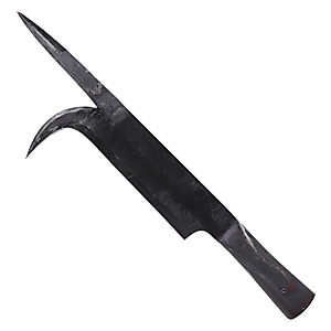 Medievaldepot 13th Century Guisarme Polearm Attachment - Hand-Forged High Carbon Steel, 17" Replica with Pre-Drilled Socket (Customizable)