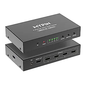 USB3.0 HDMI Video Capture Card, 4-Channel 1080P@60fps HDMI Game Caputre for Multi-Channel Live Streaming with Loop Out for Xbox One/ PS4/ Wii U/Nintendo Switch